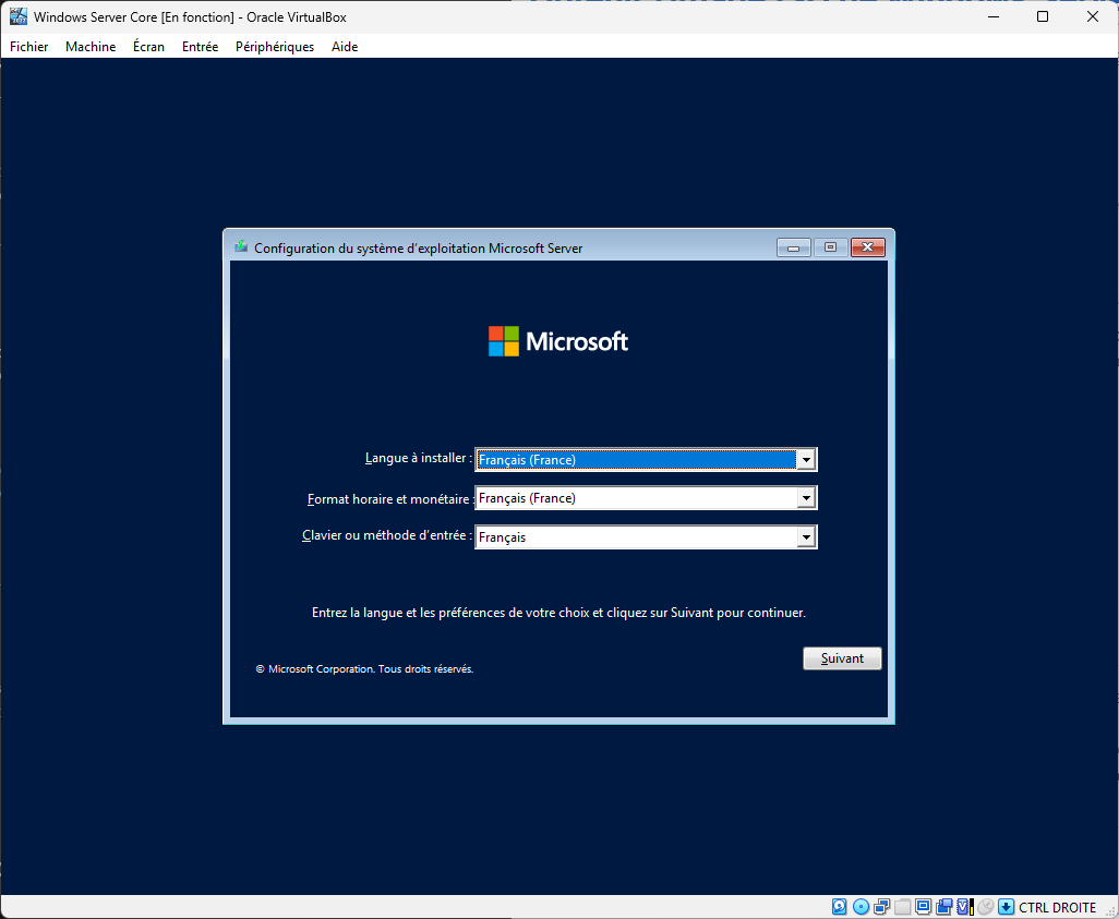 Installation de Windows Server Core | PM INFO