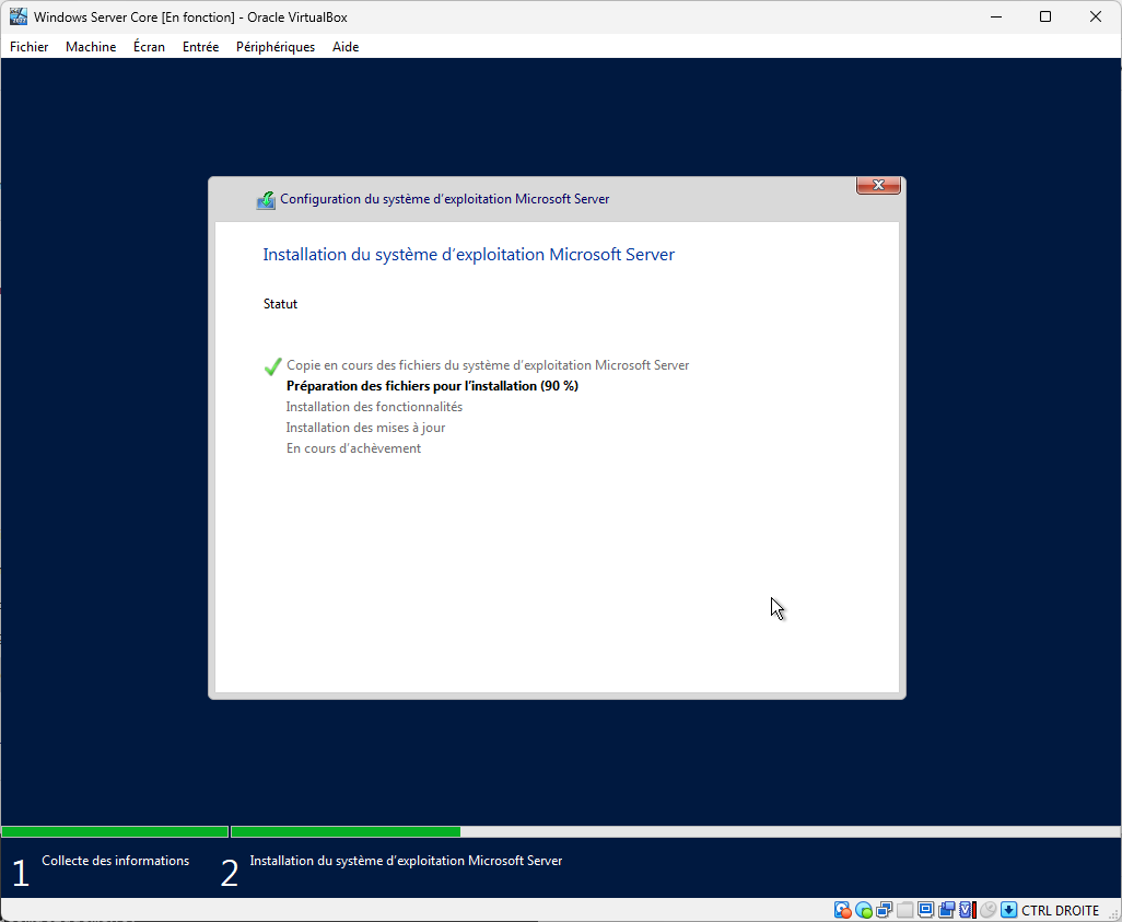 Installation de Windows Server Core | PM INFO
